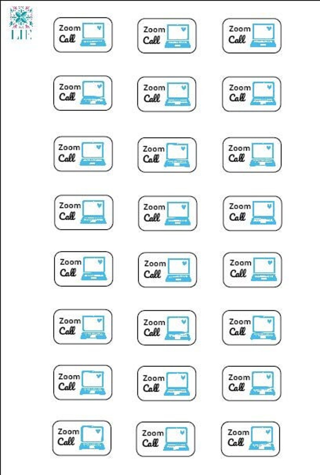 Zoom Call // Script Stickers - Etsy