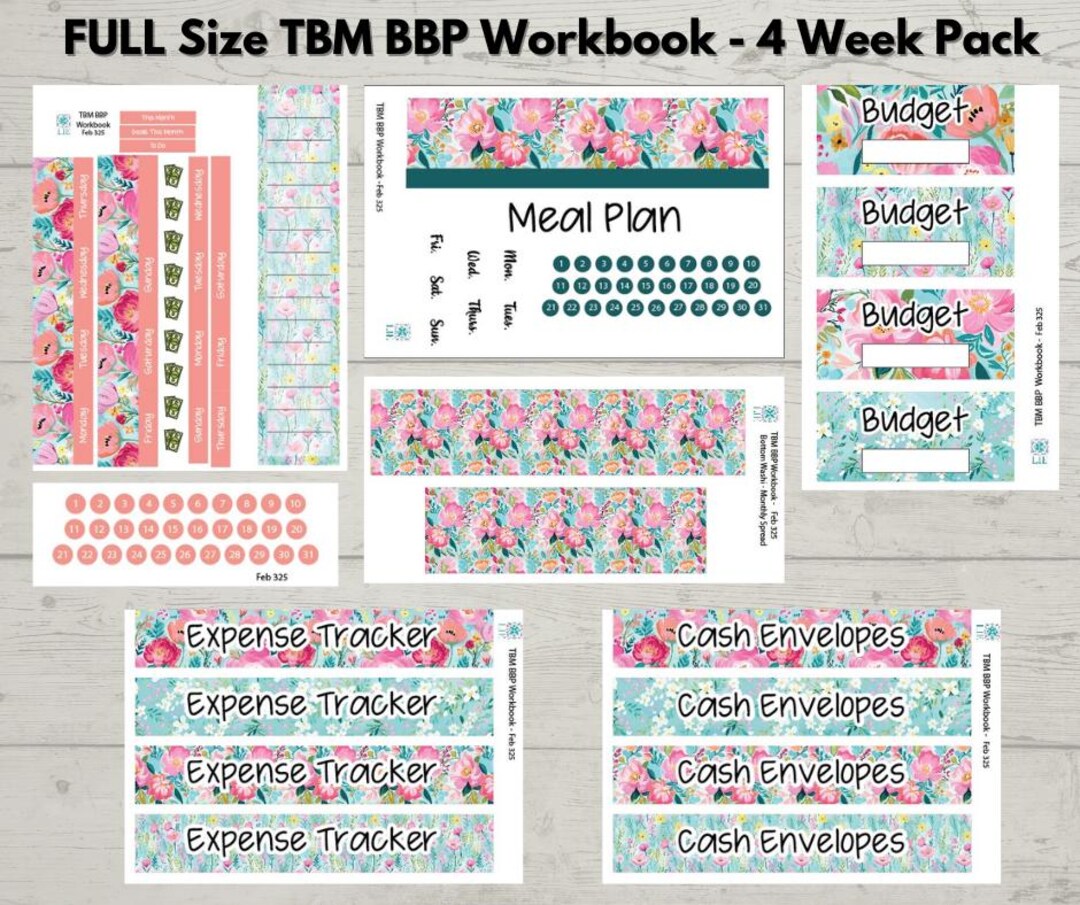 Feb 325 FULL TBM BBP Workbook / 4-week Pack or Individual Sheets - Etsy