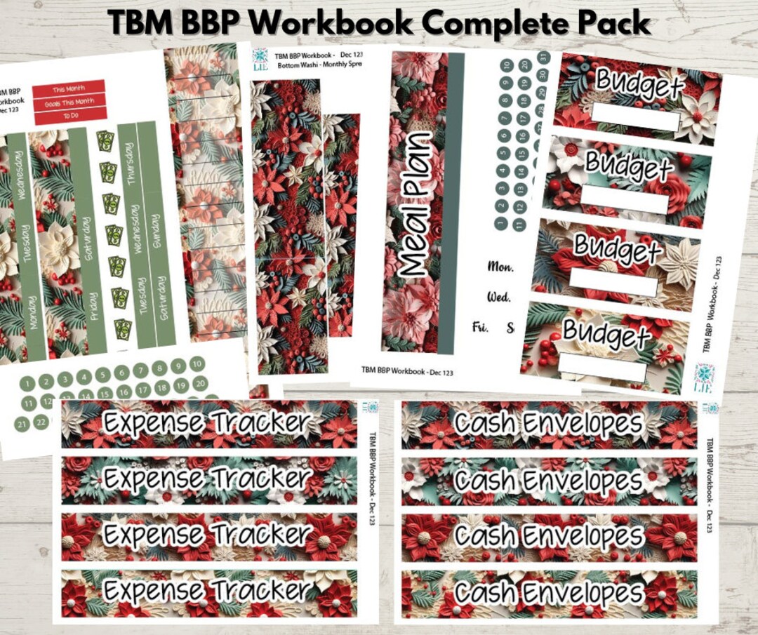 TBM BBP Workbook Dec 123 / Complete Pack OR Individual Sheets - Etsy