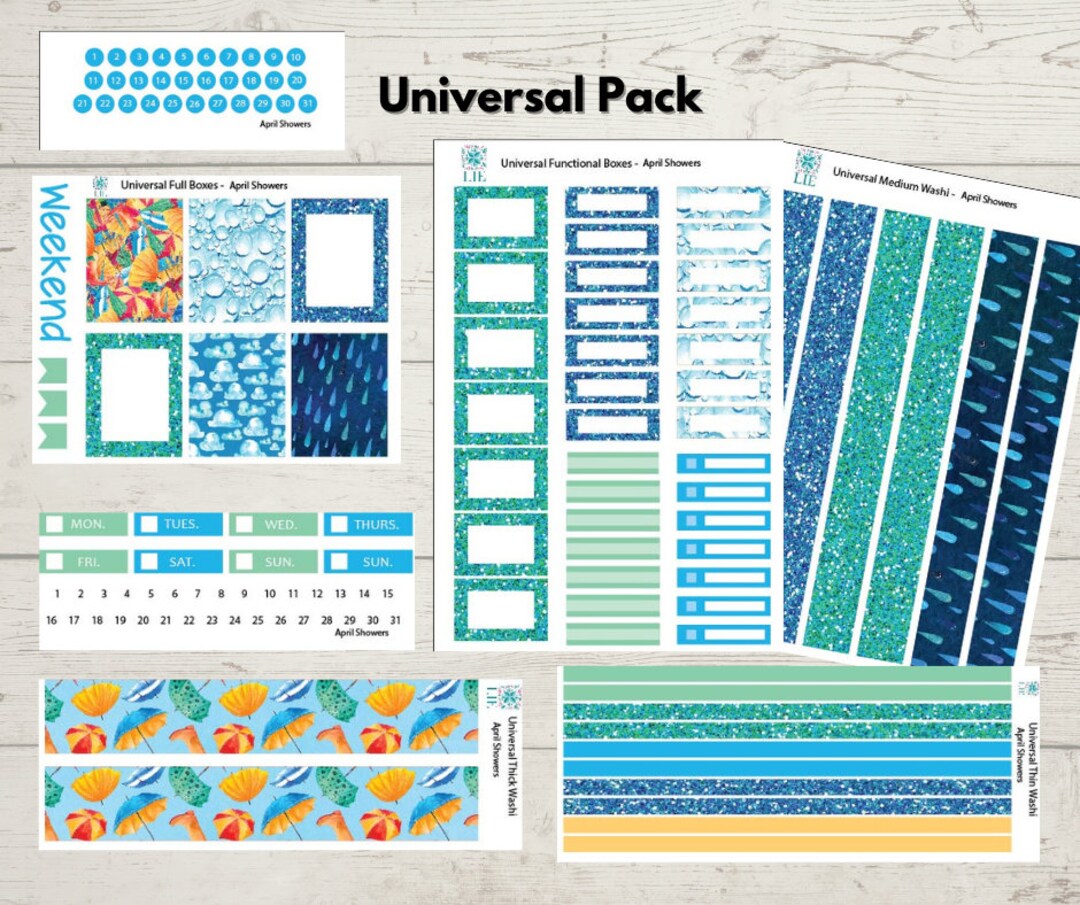 Universal Pack April Showers - Etsy