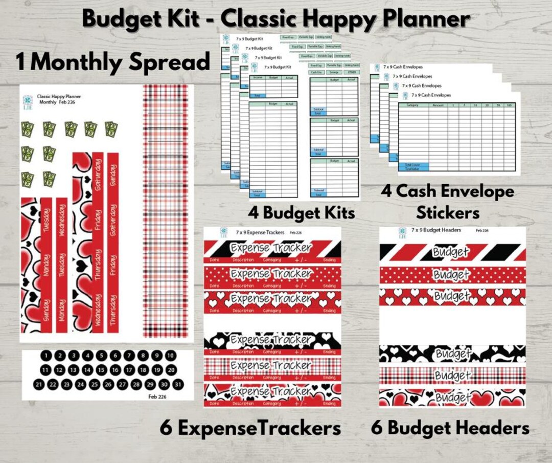 Budget Kit - Feb 226 - Classic Happy Planner - Etsy