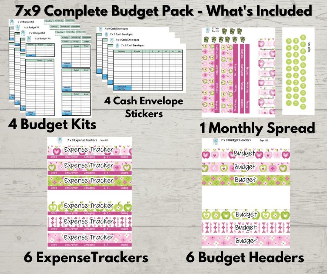 7x9 Family Budget - Sept 125 - Etsy