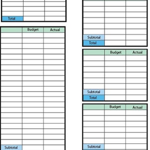 Downloadable Printable Budget and Cash Envelope Stuffing Worksheets - Etsy