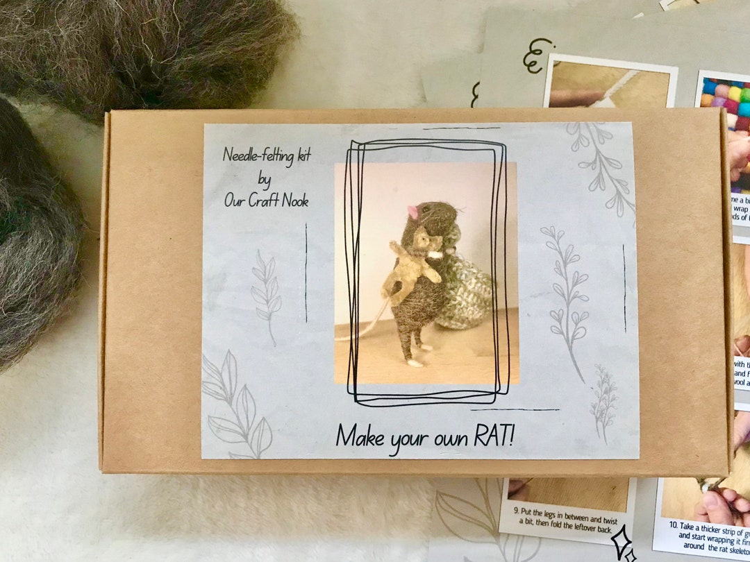 Make Your Own Rat, Needle-felting Kit, Ratlover Gift - Etsy