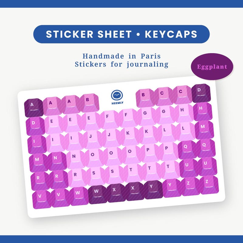 Keyboard Alphabet Stickers - Etsy