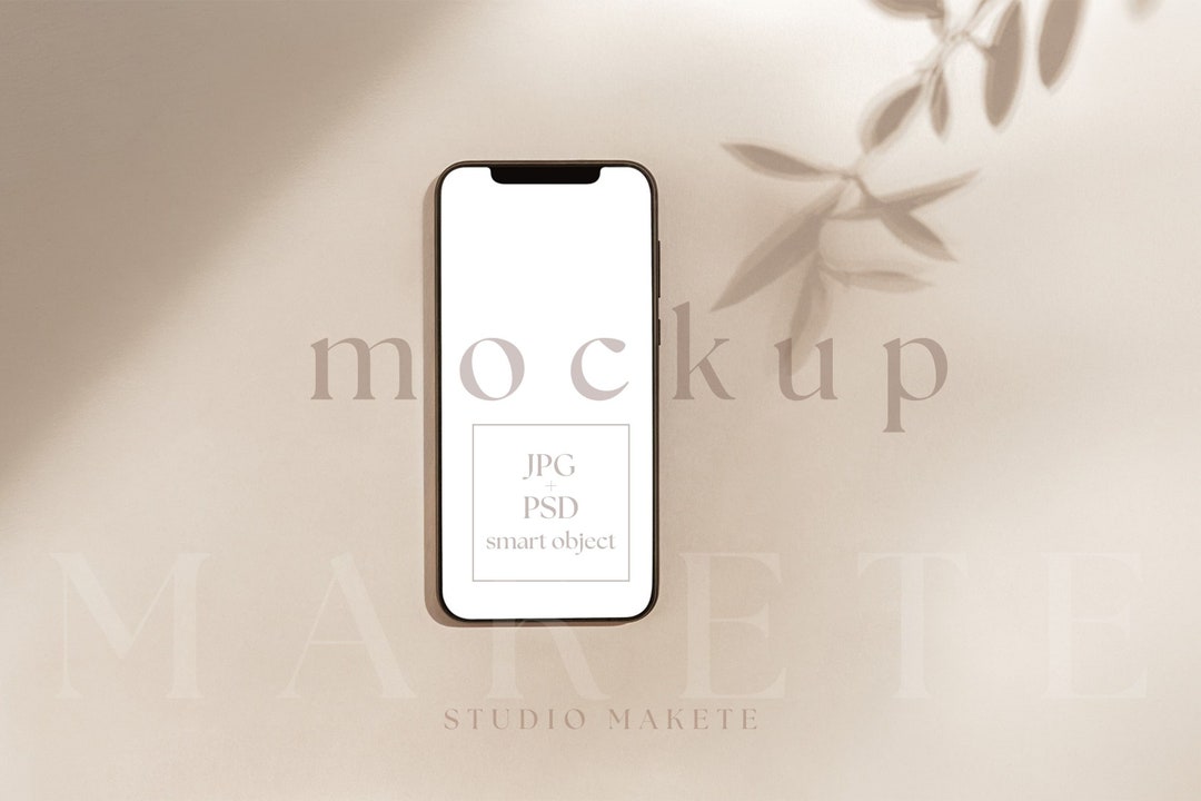 Digital Wedding Invitation Phone Mockup, Wedding Website Smart Phone ...