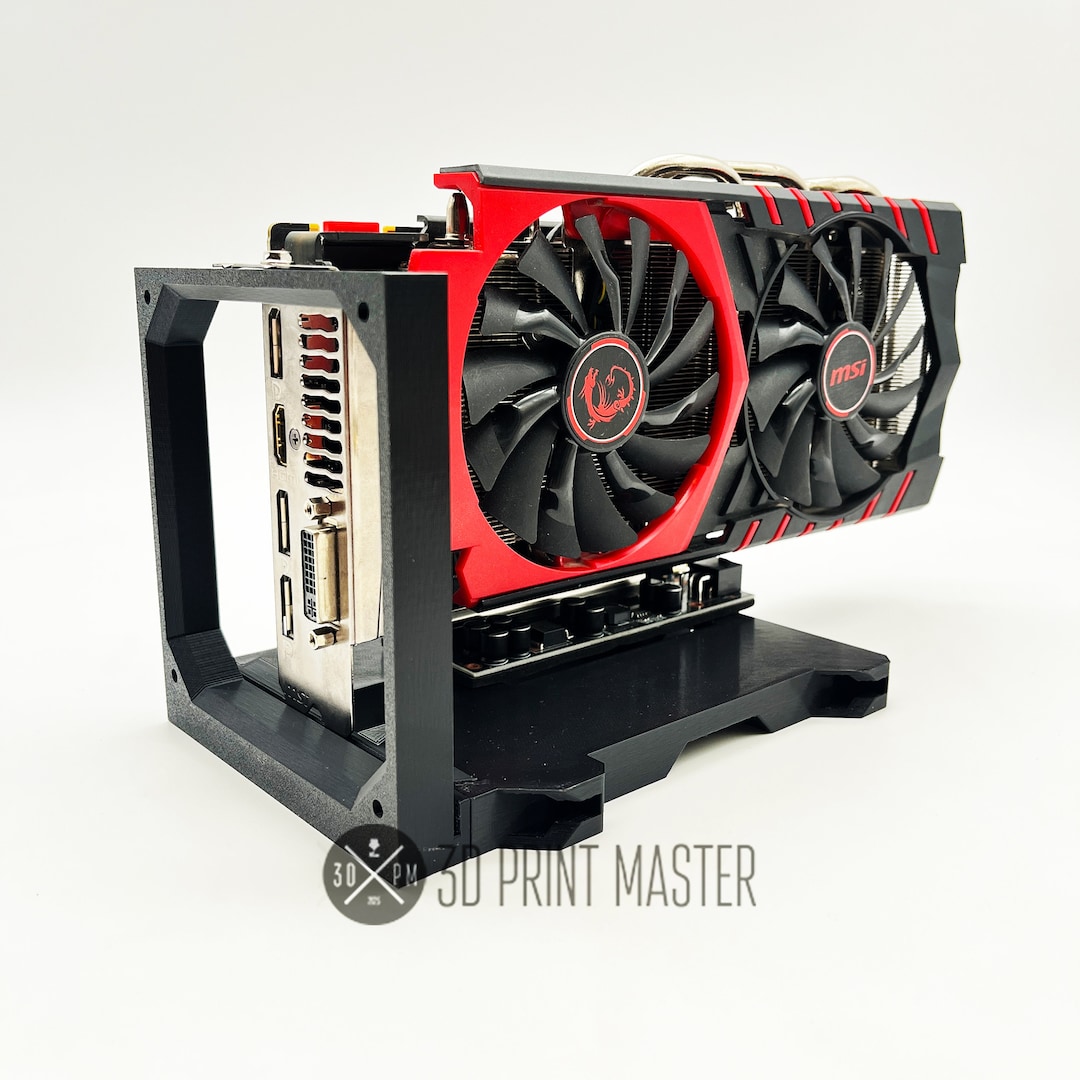 GPU Riser Stand full Size for Test Bench & Mining 3D Print Master LLC ...