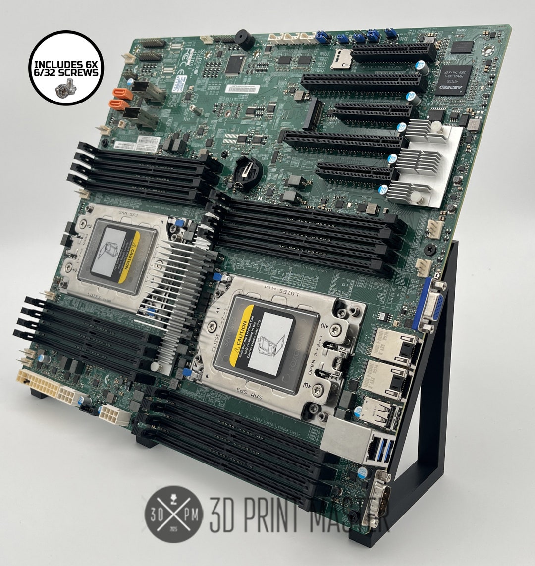 EATX Vertical Server Motherboard Stand for CPU Mining & Test Rig + 6x ...