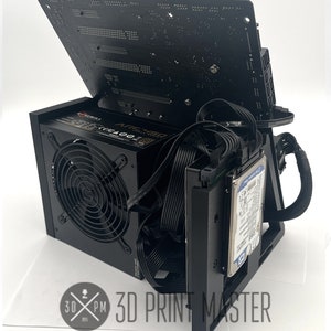 CPU Mining Motherboard Stand Full Size GPU Riser Stand 3D Print Master ...