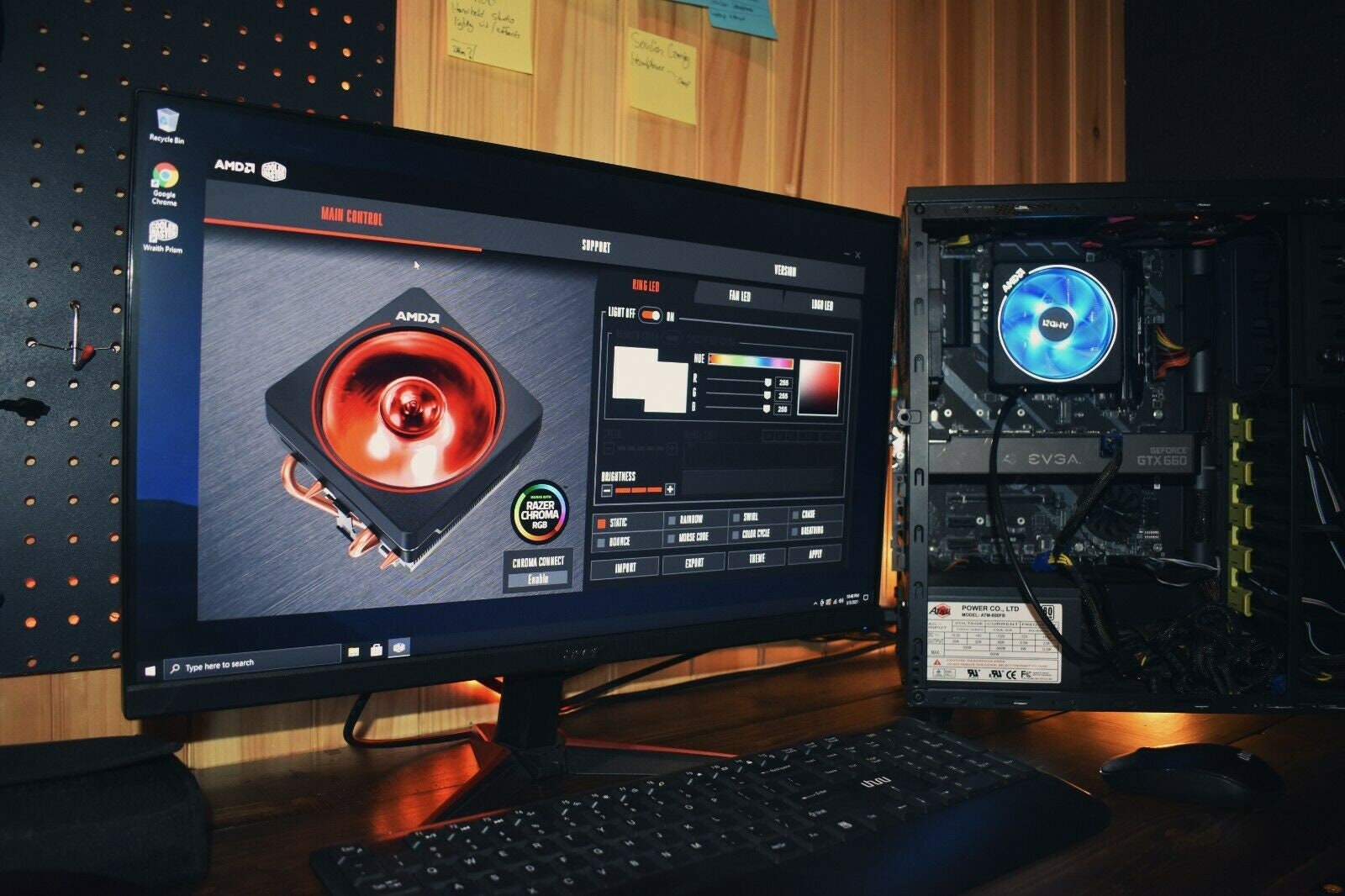 Wraith Prism RGB CPU Cooling Fan 3pin to USB Connector Cable for Amd ...