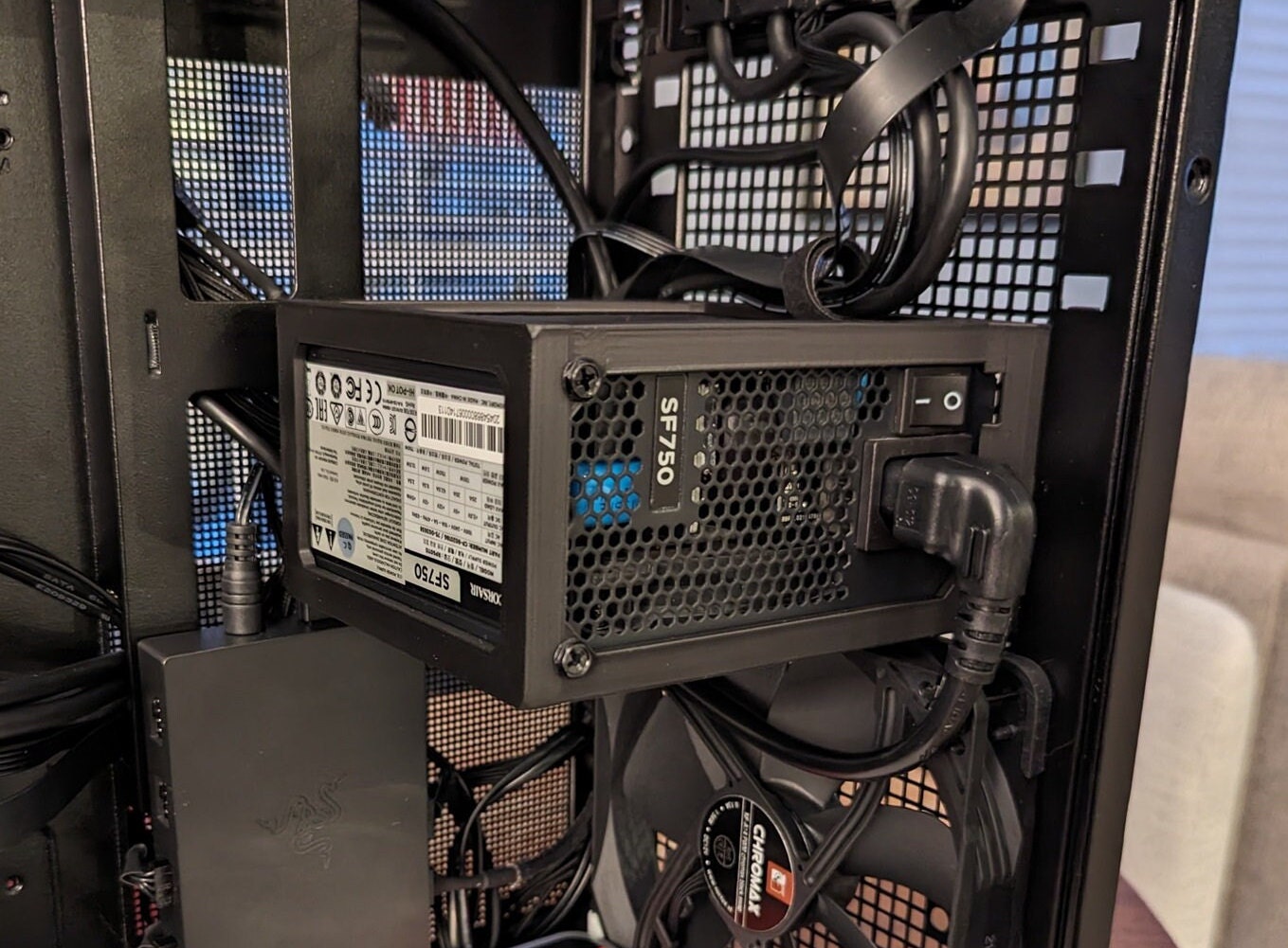 SFX PSU Side Mounting Bracket for PC Case/diy - Custom Made for Corsair ...