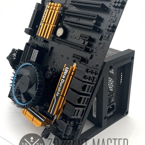 CPU Mining Motherboard Stand Full Size GPU Riser Stand 3D Print Master ...