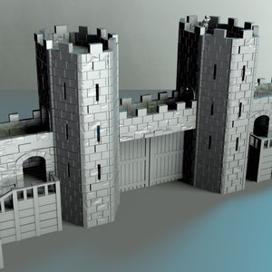 Medieval City Walls for 28mm Wargames STL Pack - Etsy