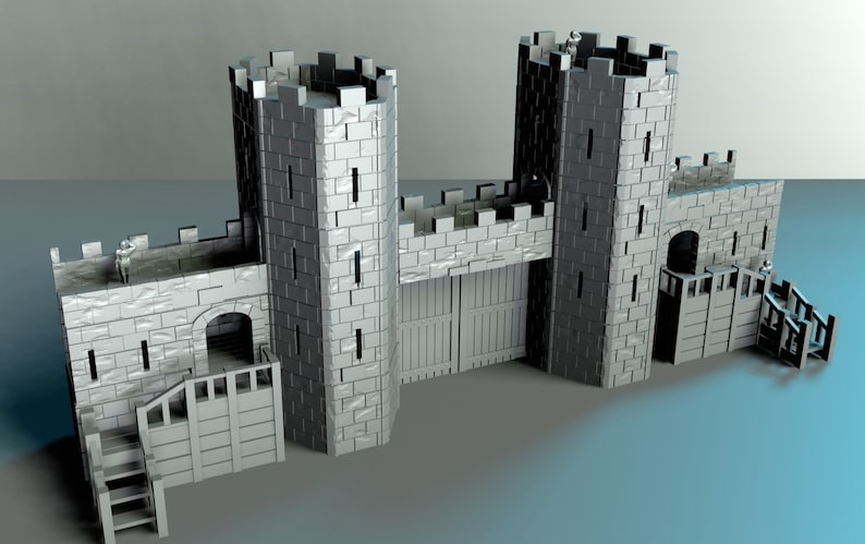 Medieval City Walls for 28mm Wargames STL Pack - Etsy