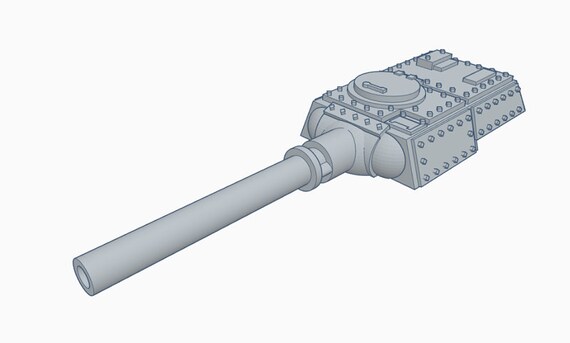 Heavy Tank Turret With Tank Hunter Cannon - Etsy