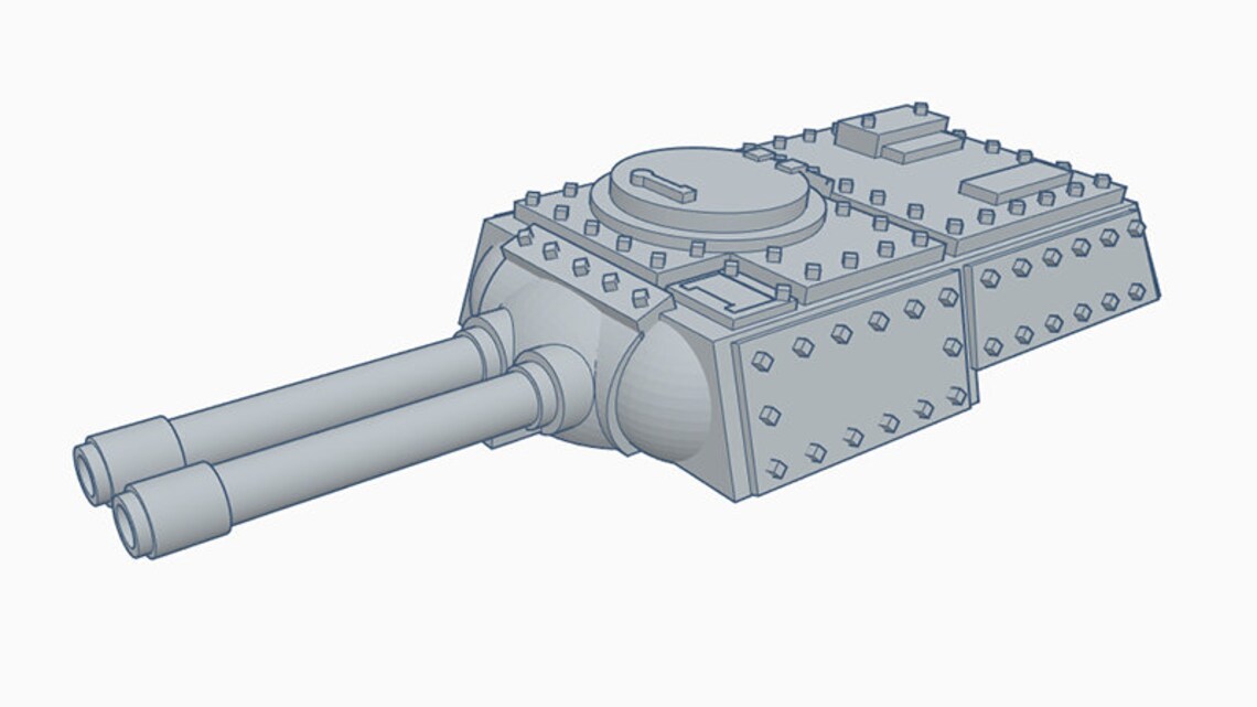 Heavy Tank Turret With Autocannon - Etsy