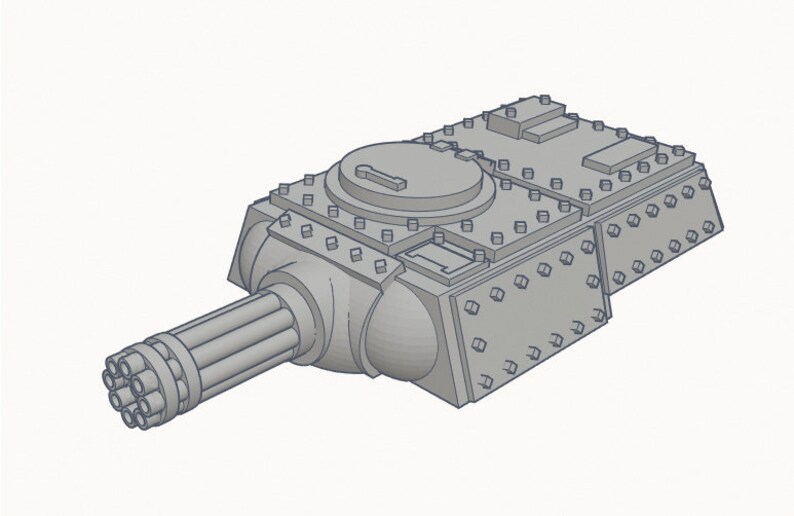 Heavy Tank Turret With Gatling Cannon - Etsy