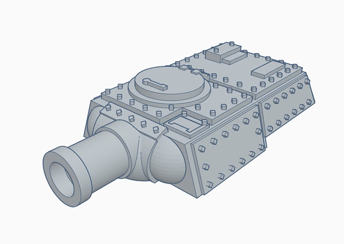 Torreta de tanque pesado con cañón de asedio | Etsy