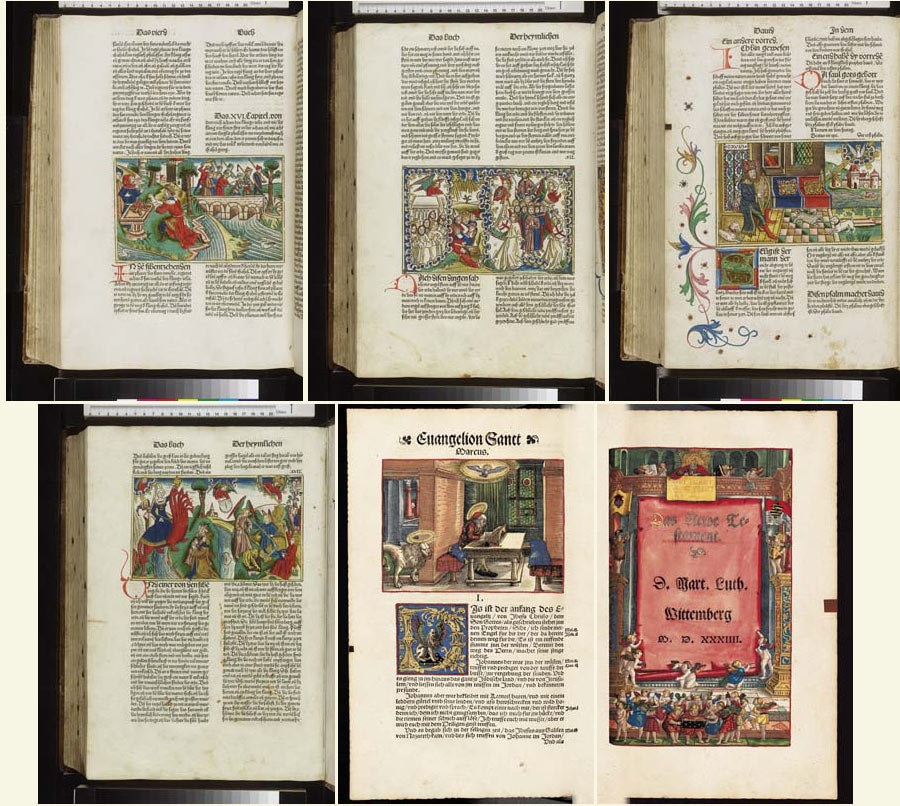 Luther 1534 - Rare Old German Bibles Collection Biblia Pauperum ...