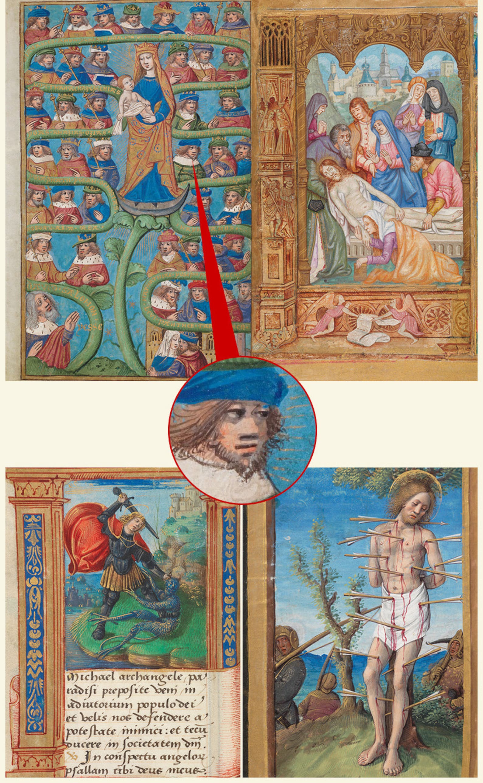 BOOKS of HOURS - 12 Very Rare Color Illuminated Manuscripts 1400-1500 ...