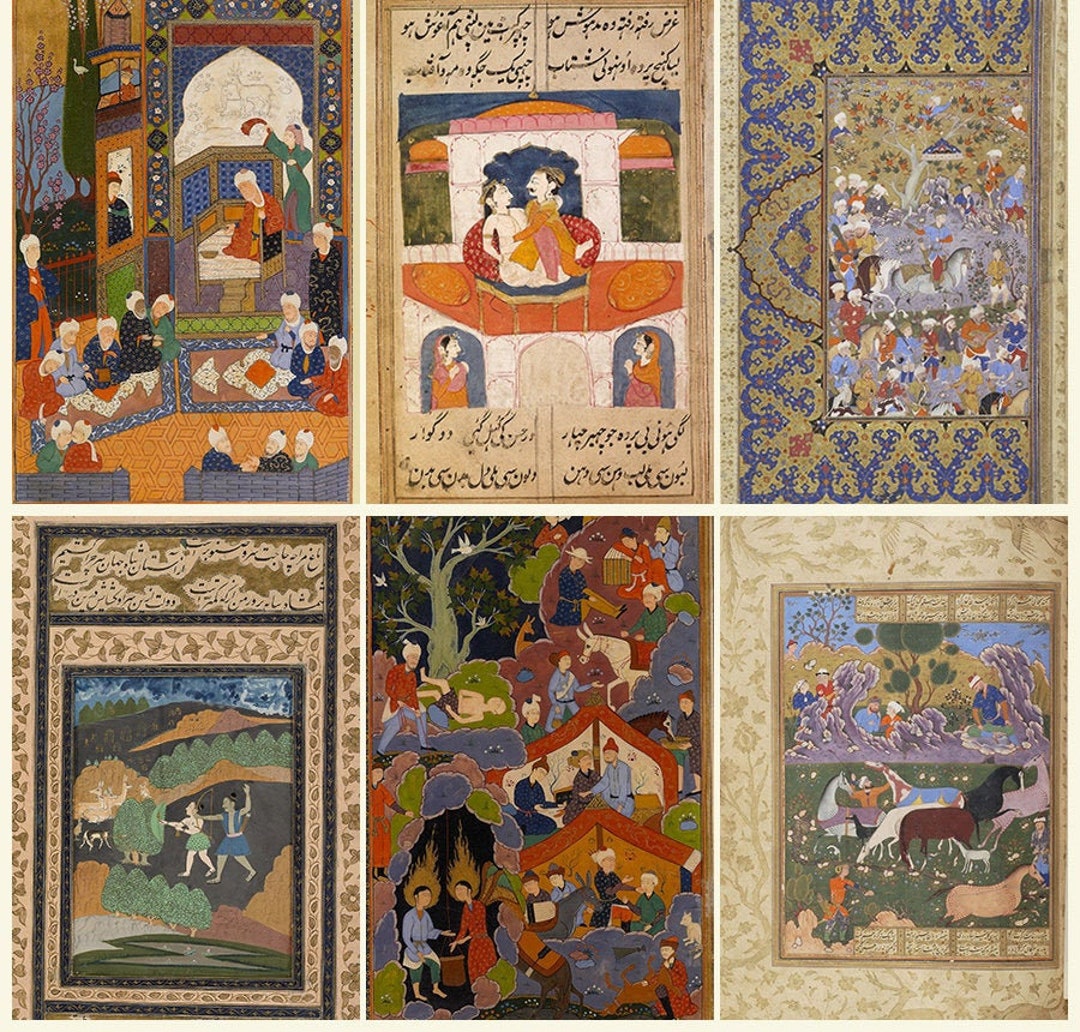 ISLAMIC Illuminated and Illustrated COLOR Manuscripts - Arabic Persian ...