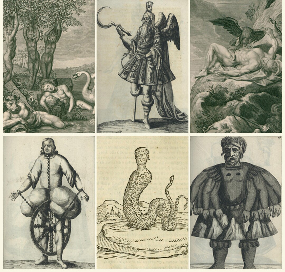 MYTHOLOGY - Mythological Creatures Gods Goddesses - Curious Engravings ...