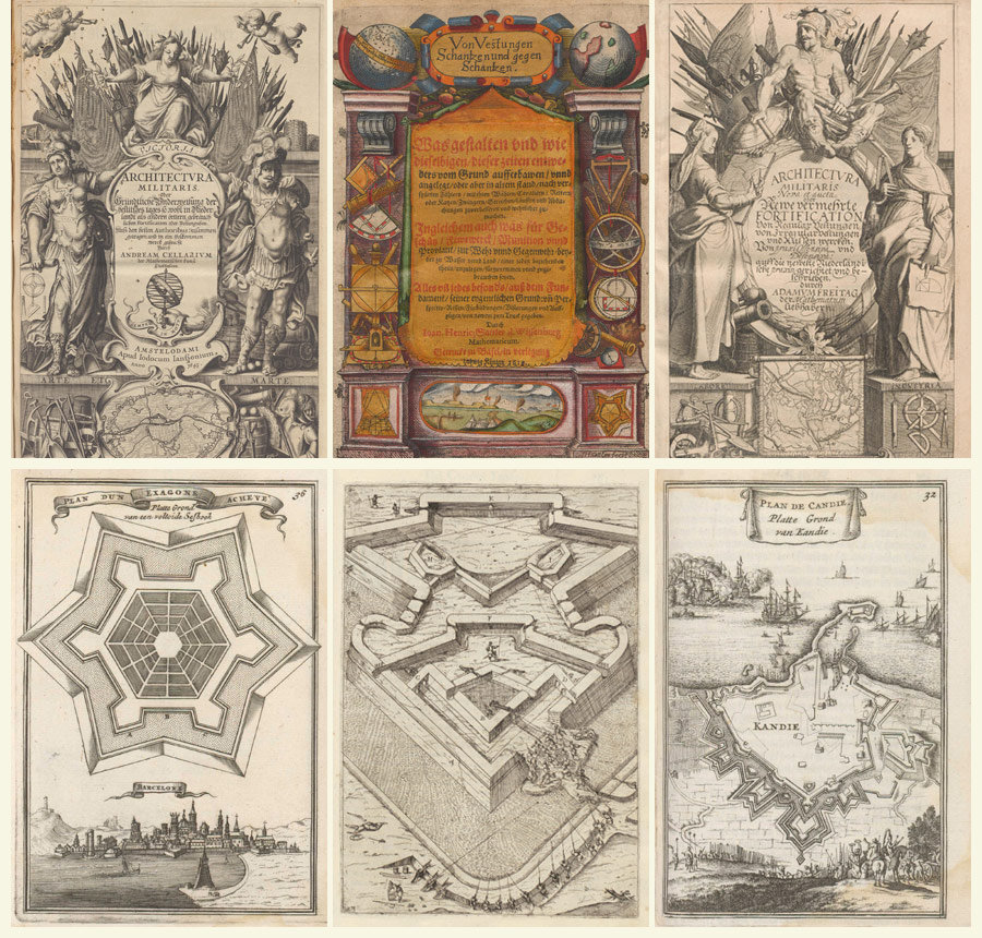 40 Rare Old Books - Military Architecture - Mallet - Errard - Bockler ...