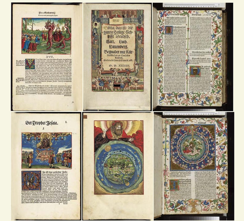 Rare Illustrated German Bibles Collection – Luther 1534 (digital ...