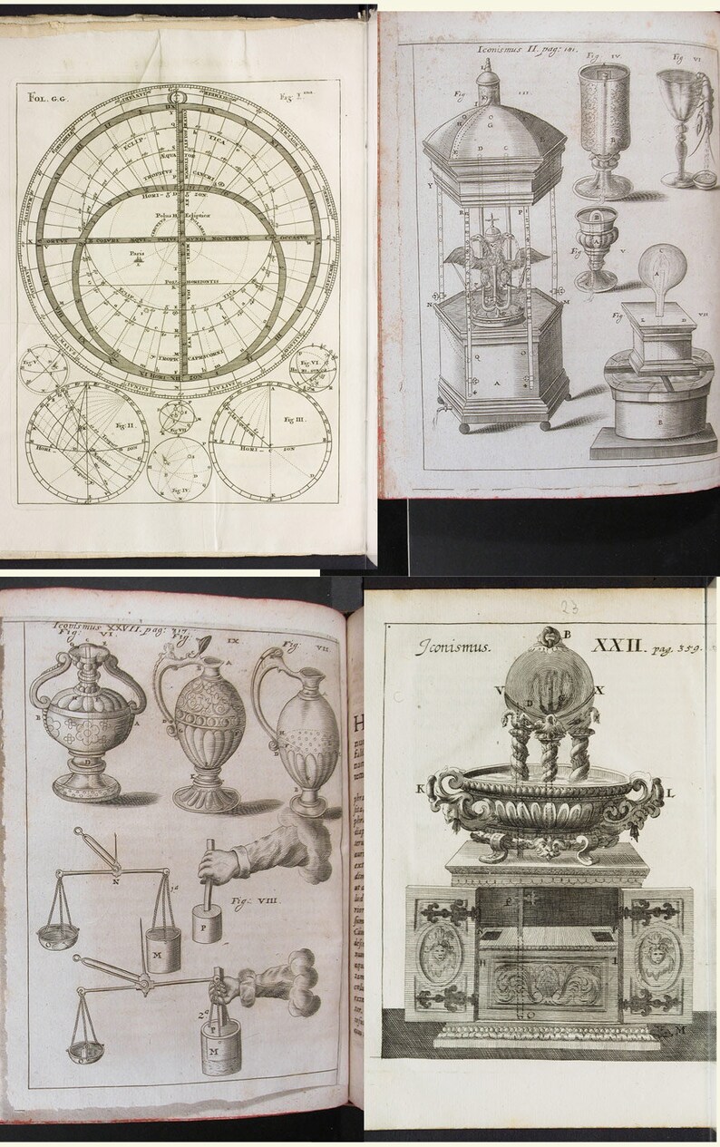 Rare Antique MECHANICS Books Collection - Curiosa - Niccolo Zucchi ...