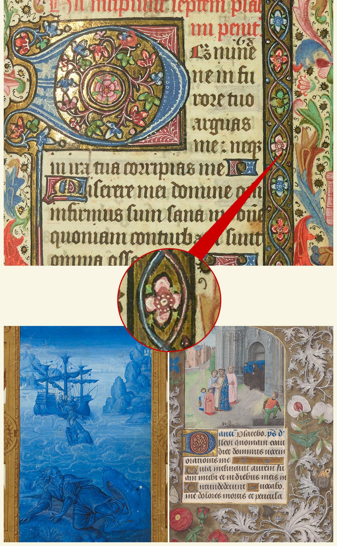 BOOKS of HOURS - 14 Very Rare Color Illuminated Manuscripts - 1400-1640 ...