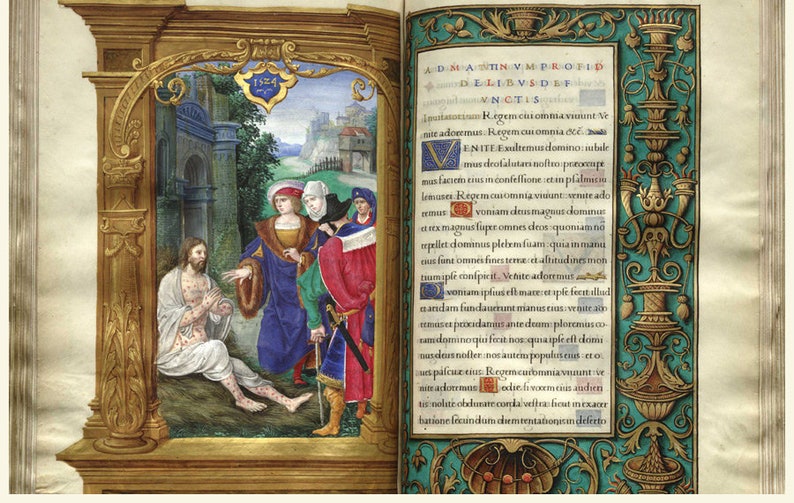 BOOKS of HOURS - 9 Very Rare Color Illuminated Manuscripts - 1400-1500 ...