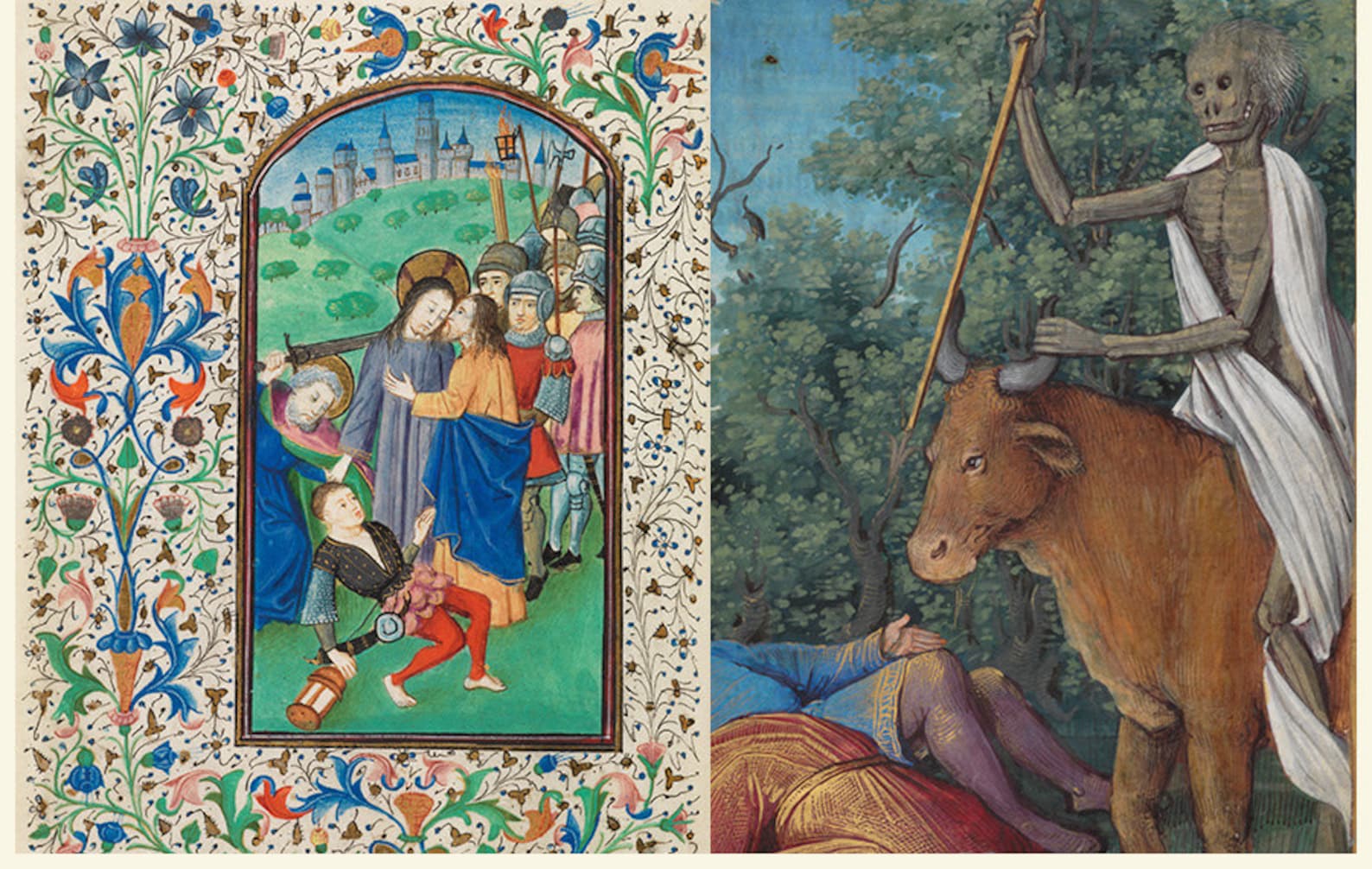 BOOKS of HOURS - 12 Very Rare Color Illuminated Manuscripts 1400-1500 ...