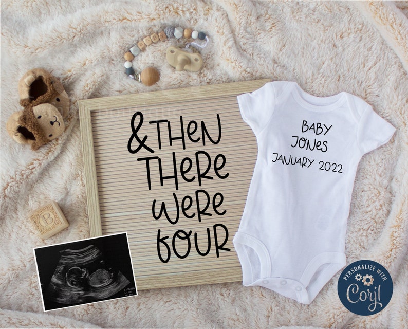 Editable Digital Pregnancy Reveal for Family, DIY Baby Reveal Gender ...