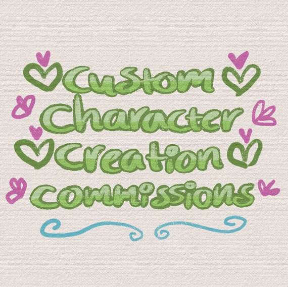 Digital Custom Character Creation Commissions - Etsy
