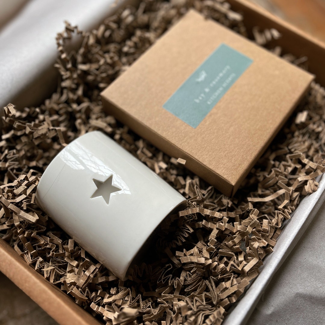 Tea Light Gift Box I White Ceramic Star Tea Light Holder - Etsy