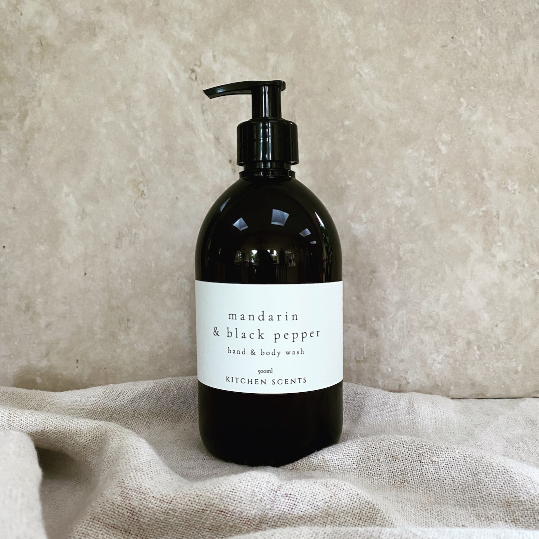 Mandarin & Black Pepper Hand Wash and Body Wash - Etsy