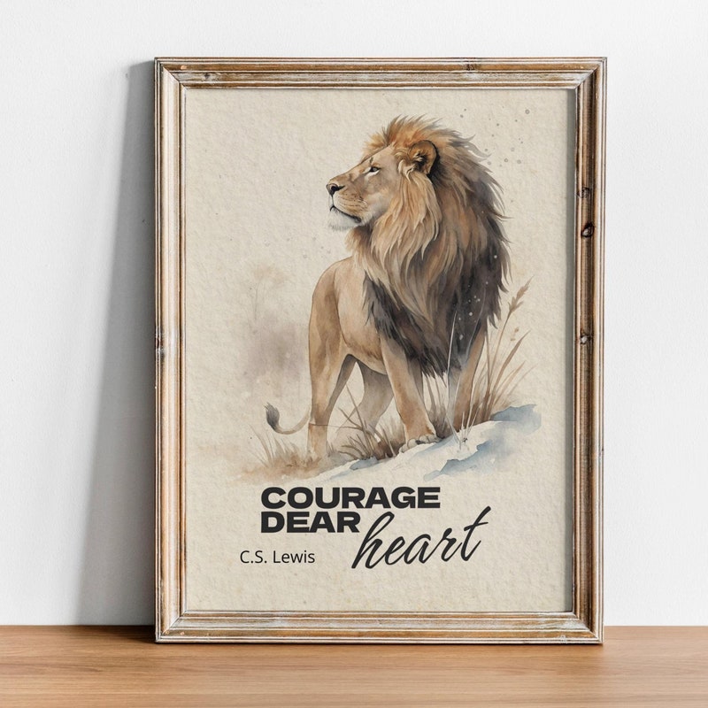 Courage Poster - Etsy