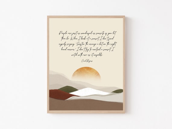 Carl Rogers Quote Therapy Quote Mental Health Poster | Etsy