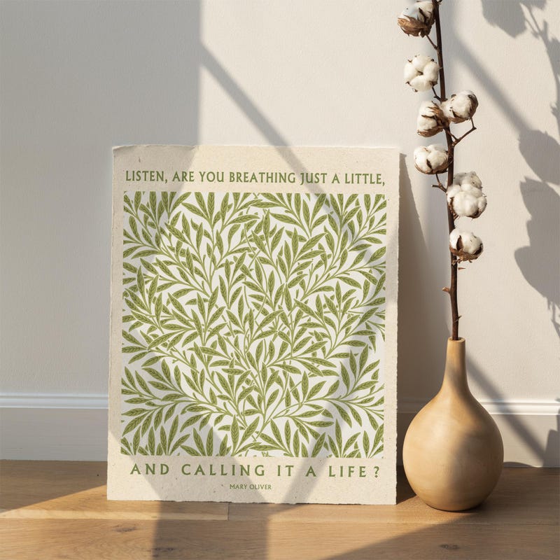 Mary Oliver Wall Art - Etsy