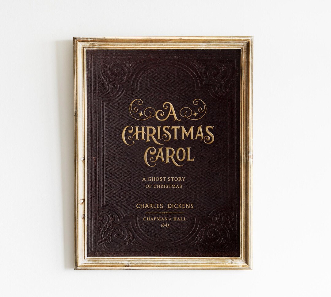 Victorian Christmas Book Cover Art: A Christmas Carol by Charles ...