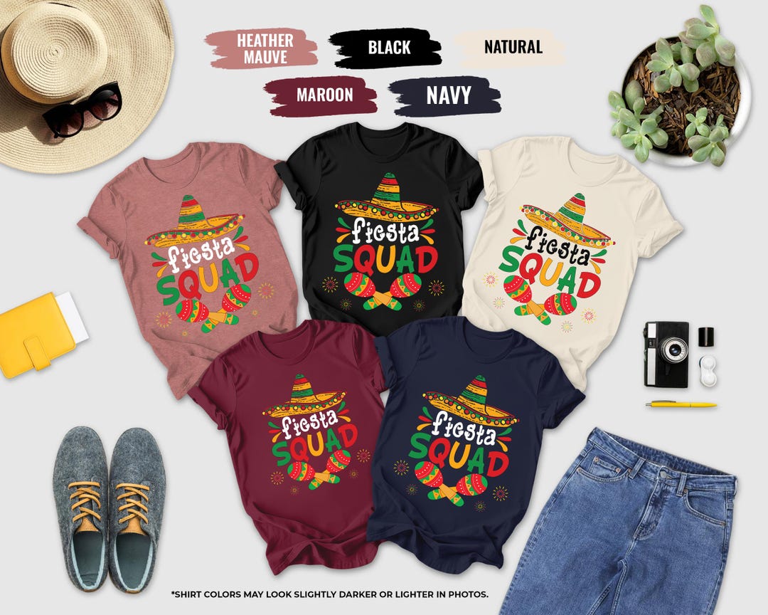Fiesta Squad Shirt, Mexican Theme Shirt, Cinco De Mayo Mexican Party ...