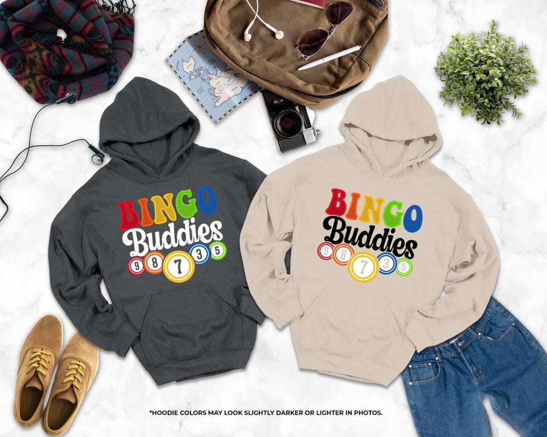 Bingo Buddies Hoodie, Bingo Lover's Hoodie, Bingo Mom Hoodie, Bingo ...