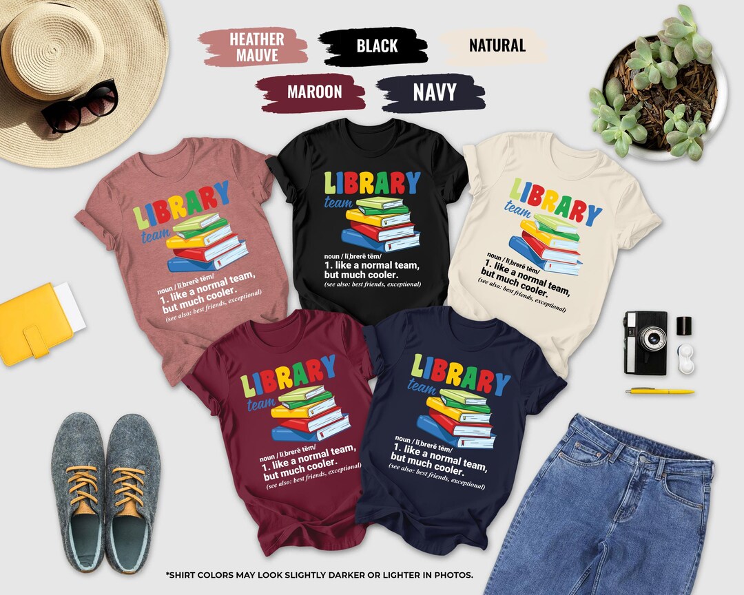 Library Team Shirt, Librarian Shirt, Library Squad Shirt, Library Shirt ...