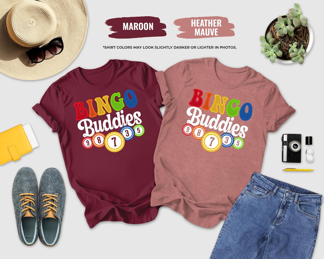 Bingo Buddies Shirt, Bingo Lover's T-shirt, Bingo Mom Shirt, Bingo ...