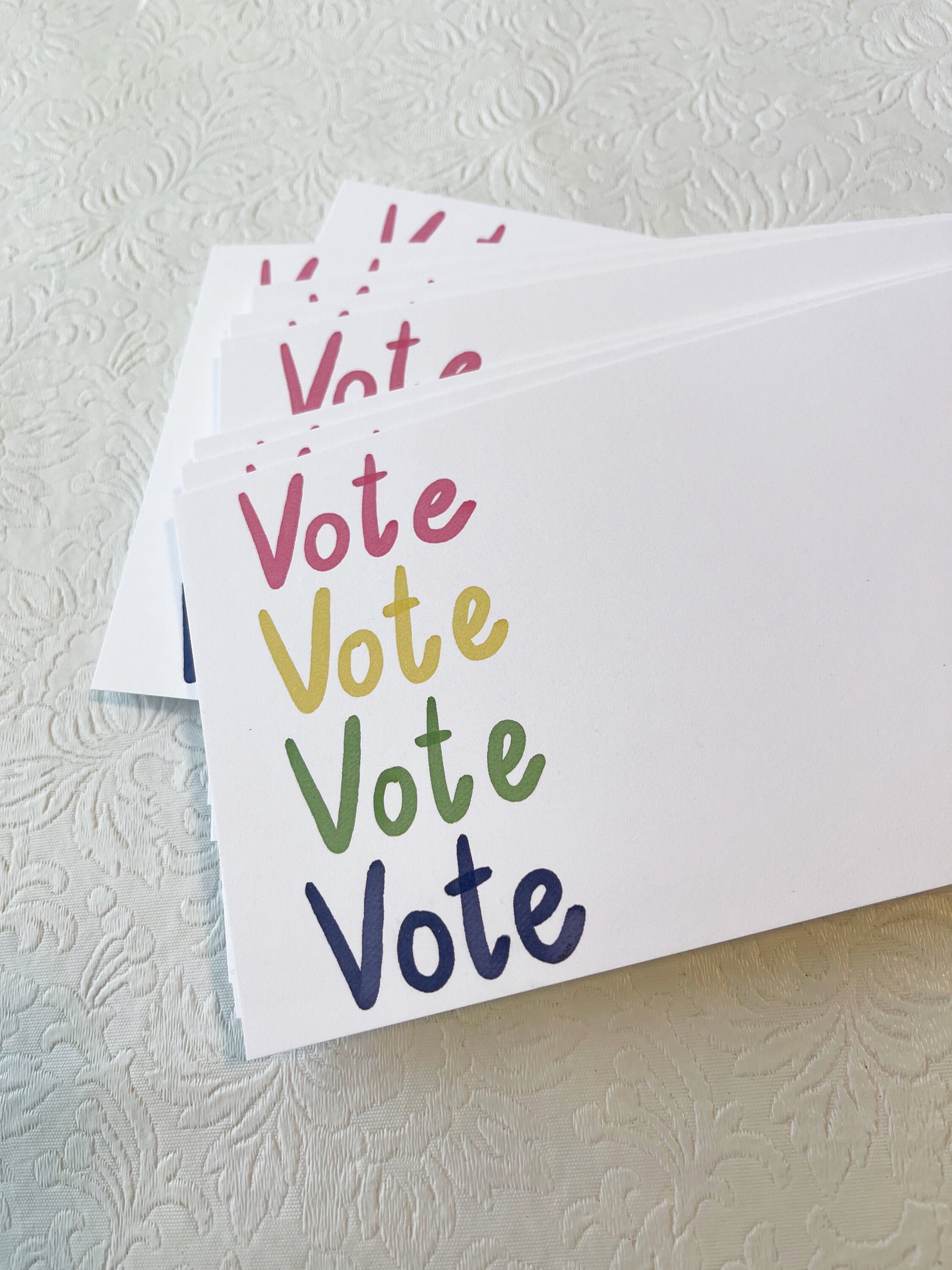 Rainbow Vote Postcards - Blank Back | Postcards for Voters | Climate ...
