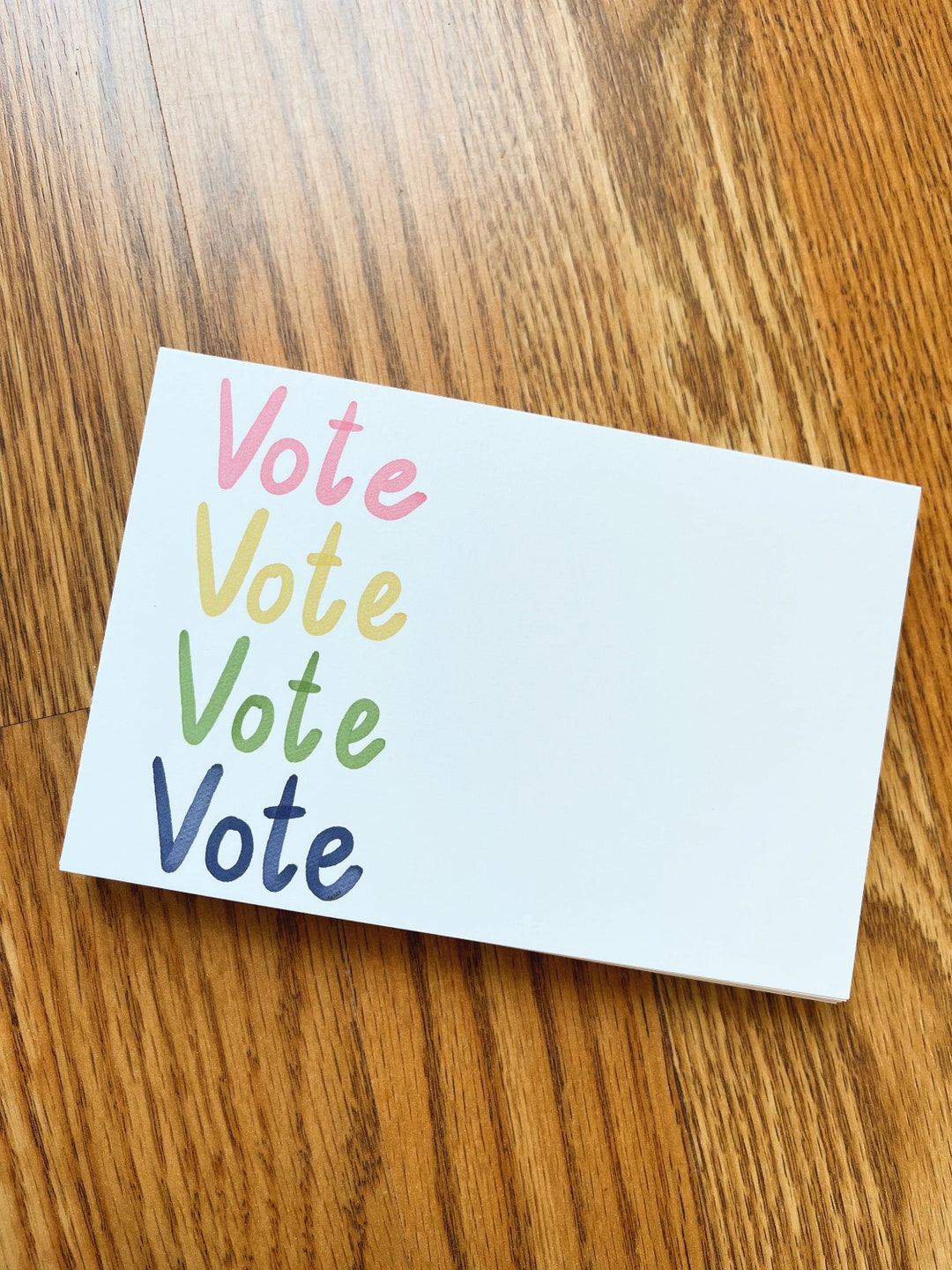 Rainbow Vote Postcards - Blank Back | Postcards for Voters | Climate ...