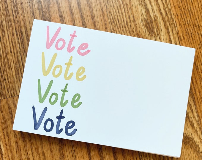 Rainbow Vote Postcards Blank Back Postcards for Voters Climate Change ...