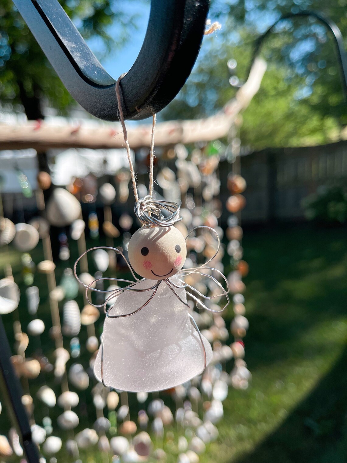 Sea Glass Angel Angel Ornament Handmade Angel - Etsy