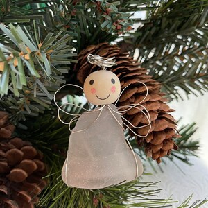 Sea Glass Angel Angel Ornament Handmade Angel - Etsy