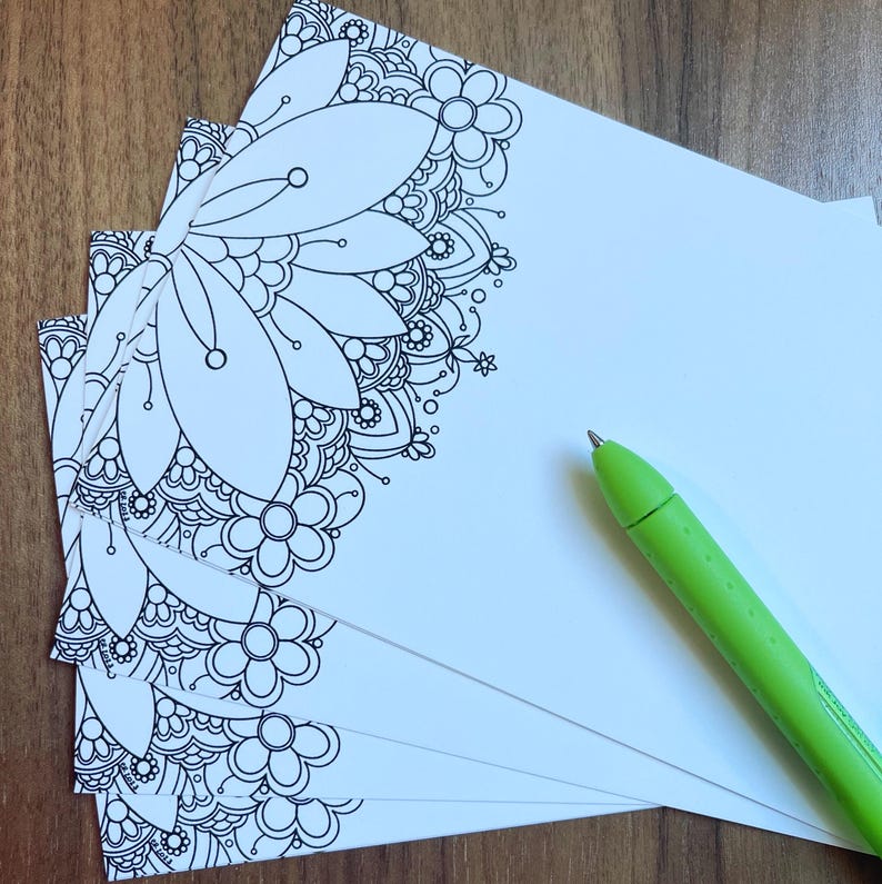 Color-your-own Postcards | Thank You Cards | Just Because | Postcards ...